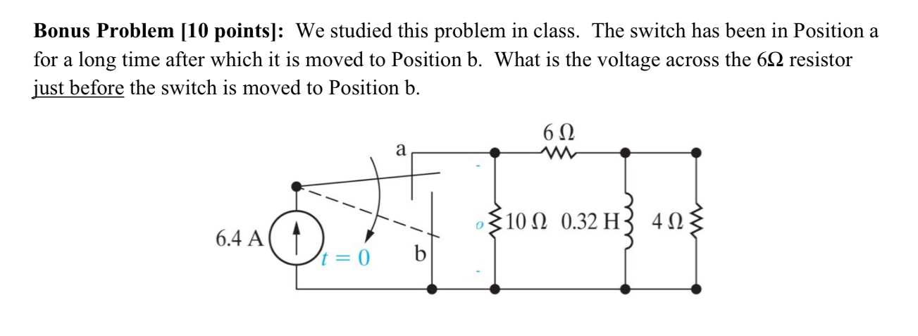 Solved Bonus Problem [10 ﻿points]: We studied this problem | Chegg.com