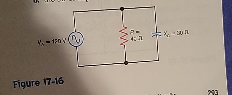 Solved Figure 17-1617.17 ﻿Draw the phasor current triangle | Chegg.com