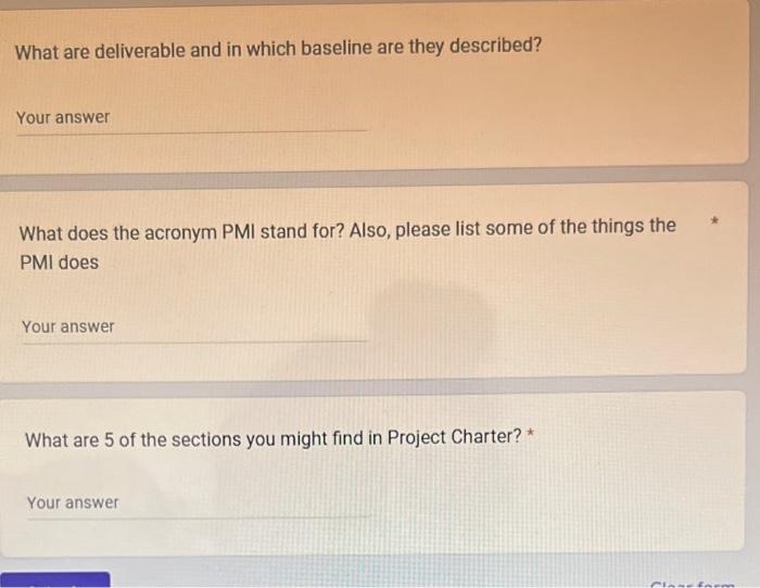 Solved What are deliverable and in which baseline are they | Chegg.com