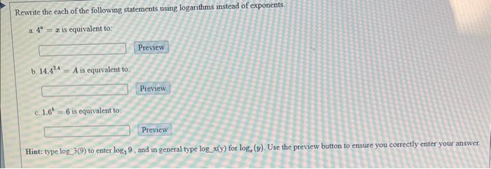 Solved Rewrite the each of the following statements using | Chegg.com