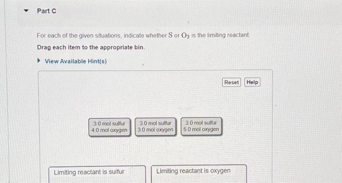 Part C For each of the given situations, indicate | Chegg.com