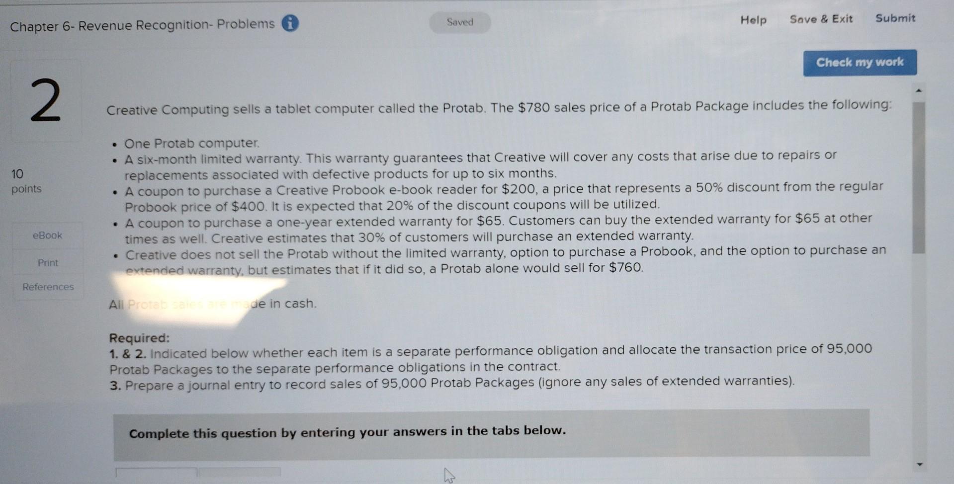 Solved Creative Computing sells a tablet computer called the | Chegg.com