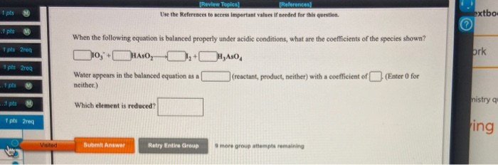 Solved 1 pts M [Review Toples (References Use the References | Chegg.com