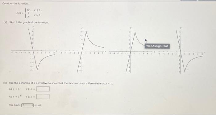 Solved Consider the function X51 Sx RX) - 5 X>1 (a) Sketch | Chegg.com