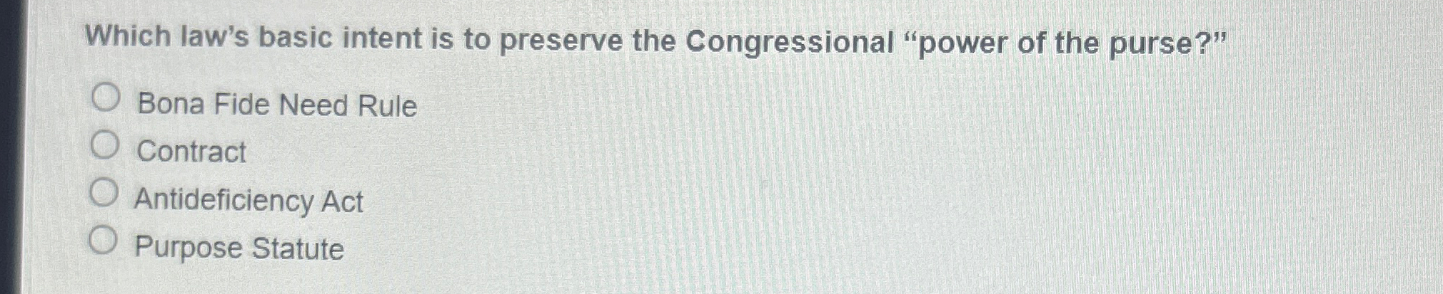 Solved Which law's basic intent is to preserve the | Chegg.com