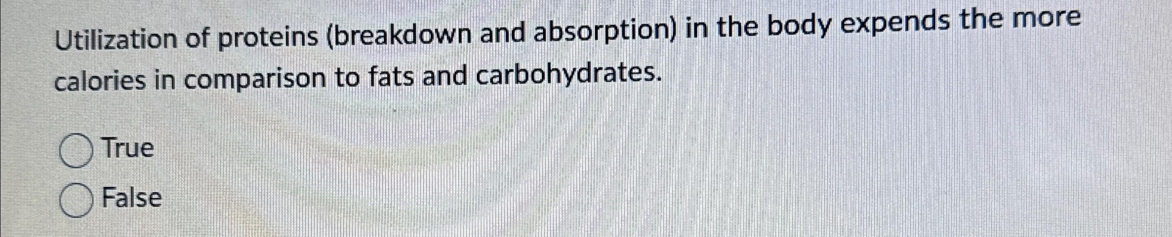 Solved Utilization of proteins (breakdown and absorption) | Chegg.com