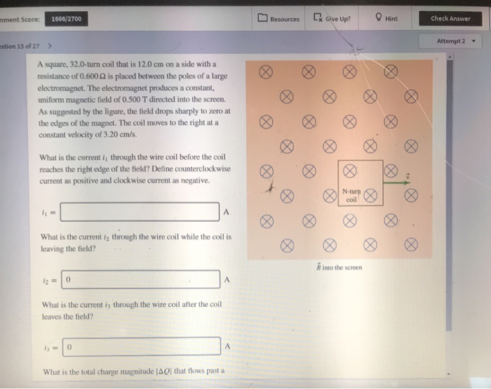Solved nment Score: 1666/2700 Resources [ Give Up? Hint | Chegg.com
