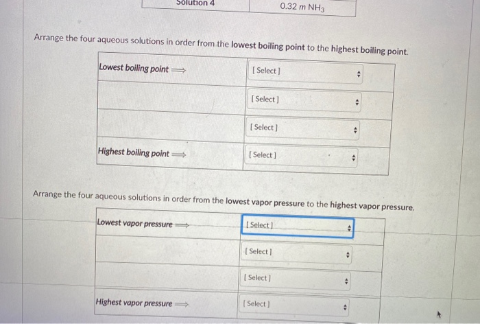 Solved Given the following four aqueous solutions (assume | Chegg.com Solved Given the following four aqueous solutions (assume | Chegg.com