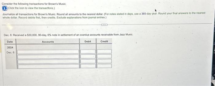 Solved Consider the following transactions for Brown's | Chegg.com