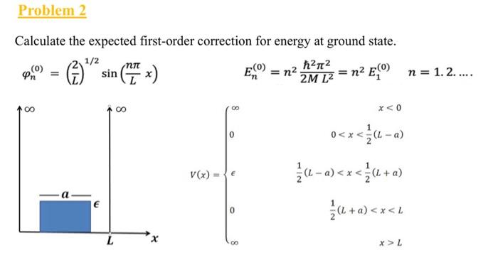 Solved Problem 2 Calculate The Expected First Order