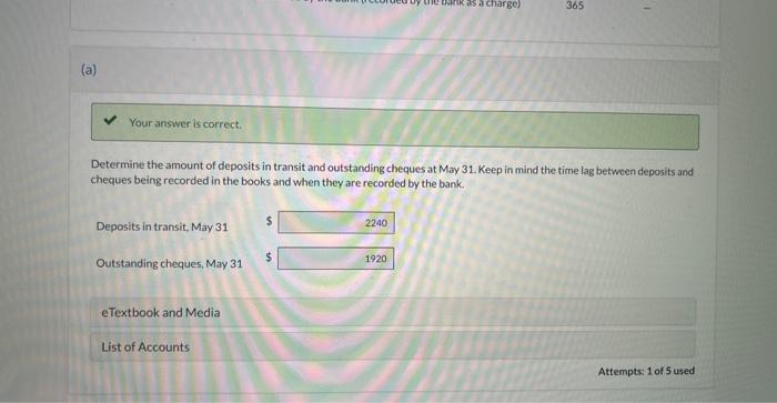 Solved Current Attempt in Progress Martinez Corp. deposits | Chegg.com