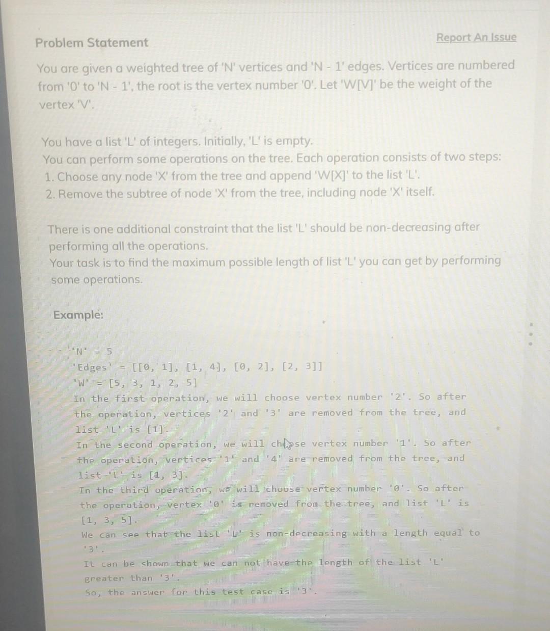 Solved You are given a weighted tree of 'N' vertices and | Chegg.com