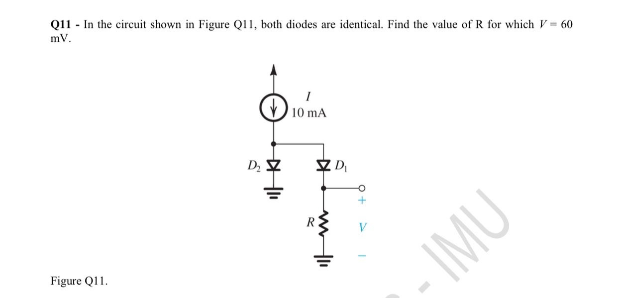 Solved Q11 - ﻿In the circuit shown in Figure Q11, ﻿both | Chegg.com