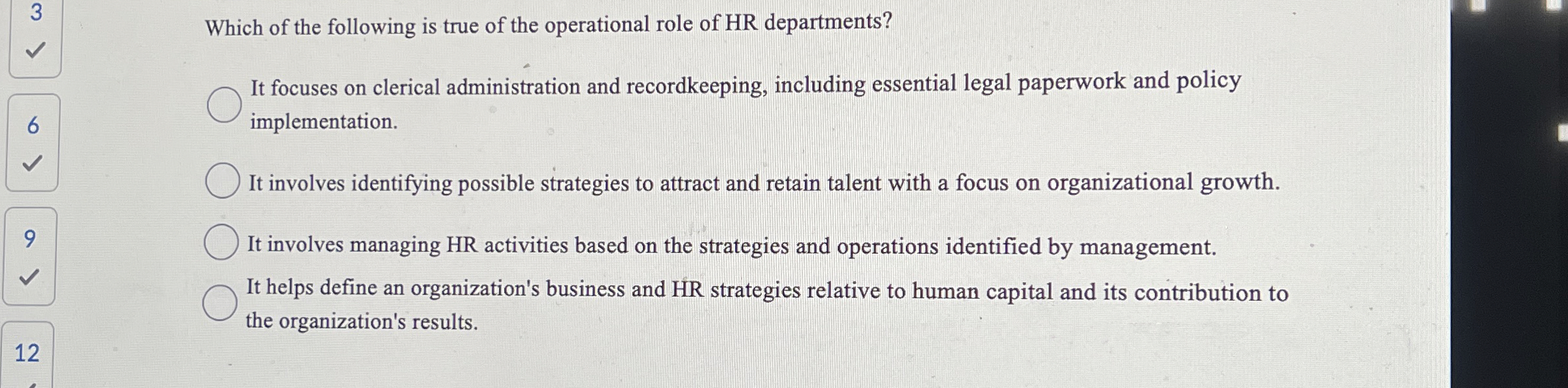 Solved 3, ﻿Which of the following is true of the operational | Chegg.com