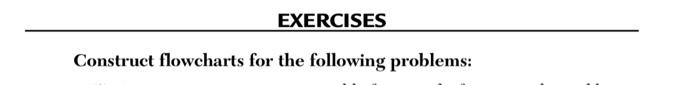 Solved Construct flowcharts for the following | Chegg.com