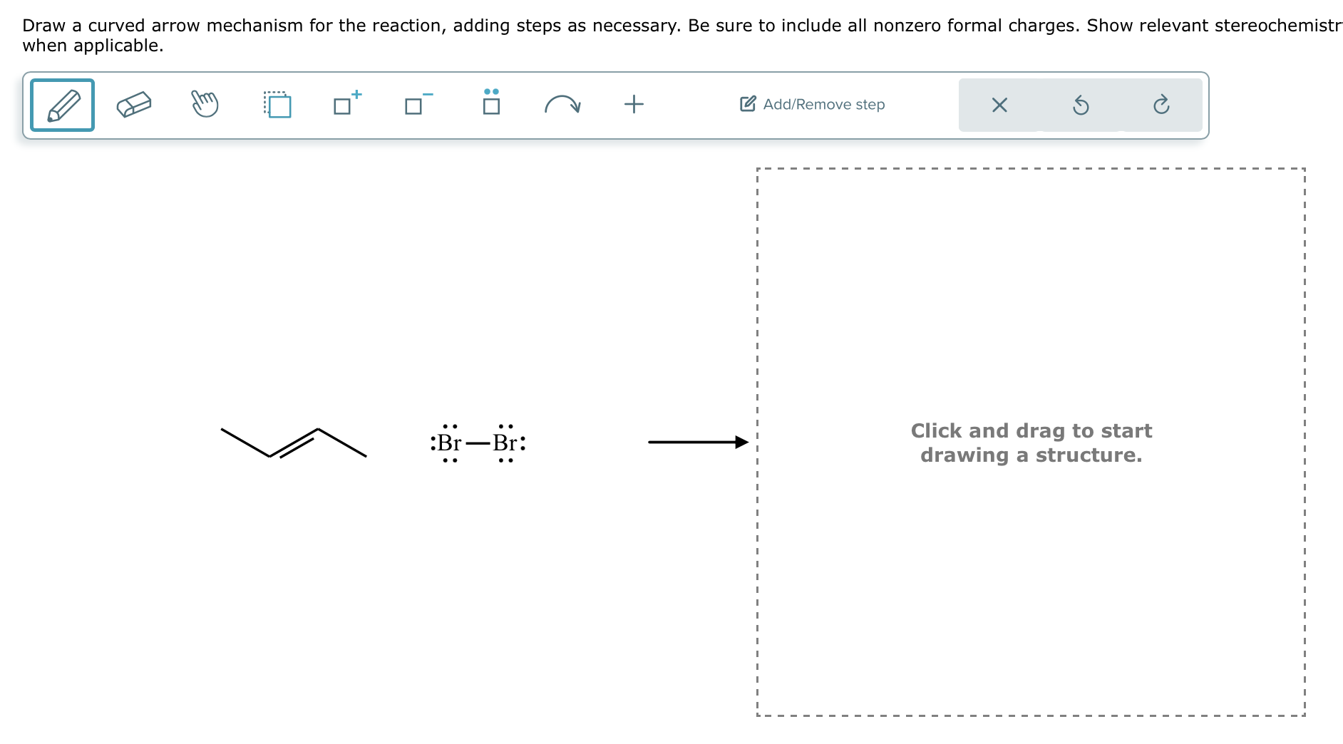 Solved Draw a curved arrow mechanism for the reaction, | Chegg.com