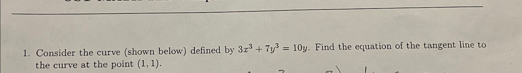 Solved Consider the curve (shown below) ﻿defined by | Chegg.com