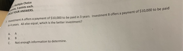 Solved Multiple Choice ains, 3 points each. MAZE YOUR | Chegg.com