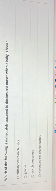 Solved Which of the following is immediately apparent to | Chegg.com