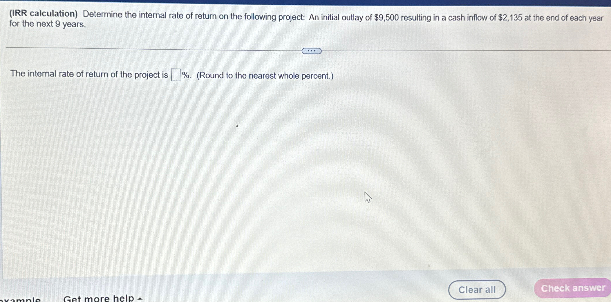 Solved (IRR calculation) ﻿Determine the internal rate of | Chegg.com