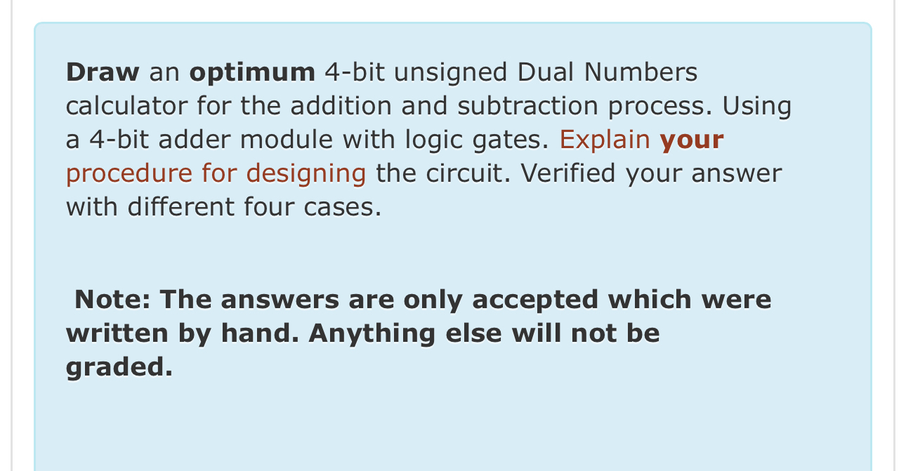 Solved Draw an optimum 4-bit unsigned Dual Numbers | Chegg.com