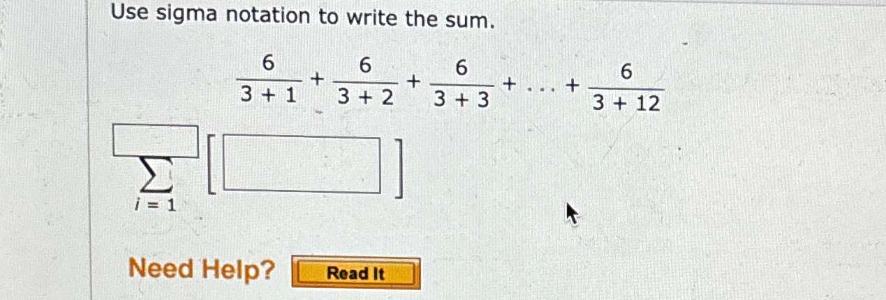 Solved Use Sigma Notation To Write The 5901