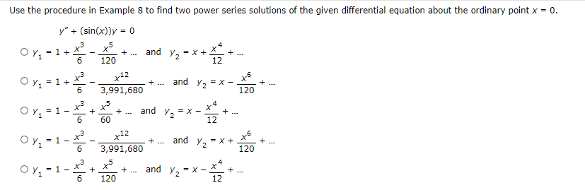 Solved Use the procedure in Example 8 ﻿to find two power | Chegg.com
