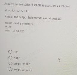 Solved Assume below script 'file 1. ﻿sh' ﻿is executed as | Chegg.com