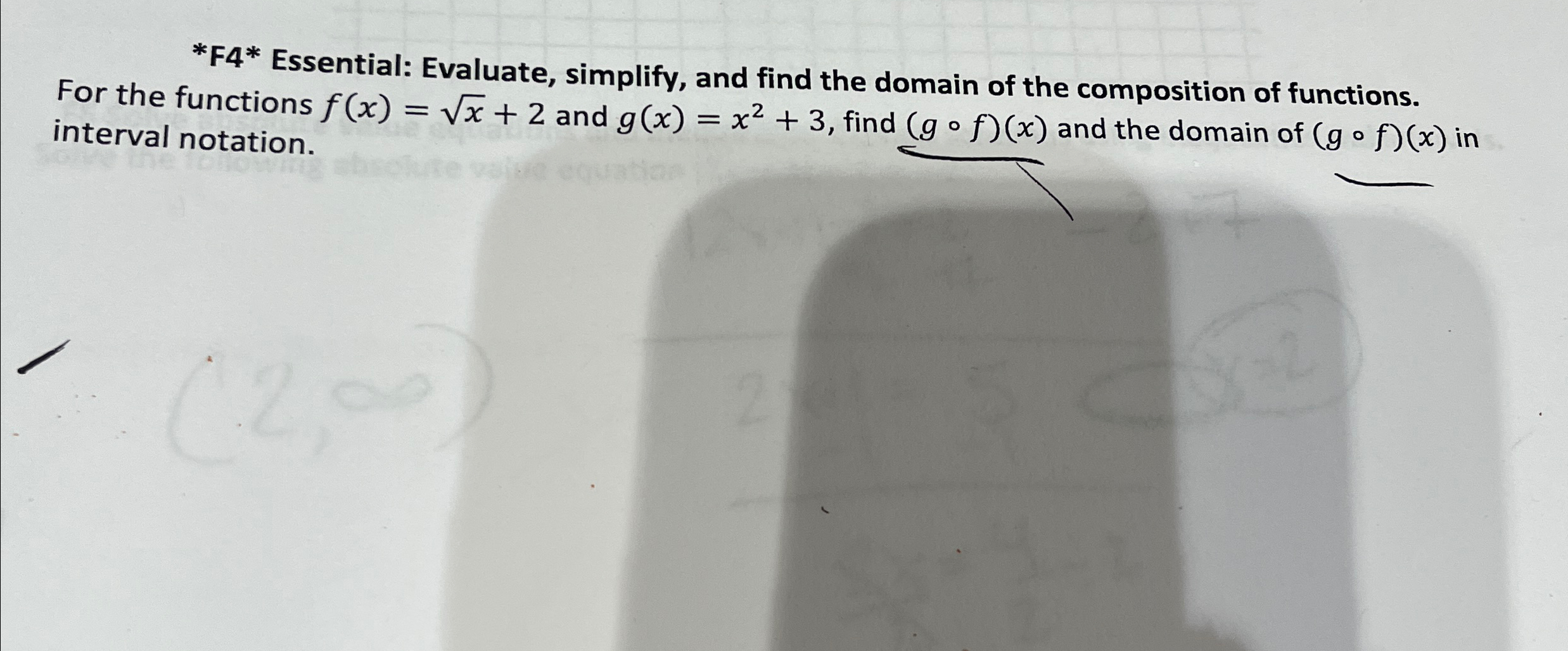 Solved Essential: Evaluate, simplify, and find the domain of | Chegg.com