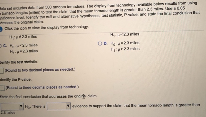 Solved A data set includes data from 500 random tornadoes. | Chegg.com