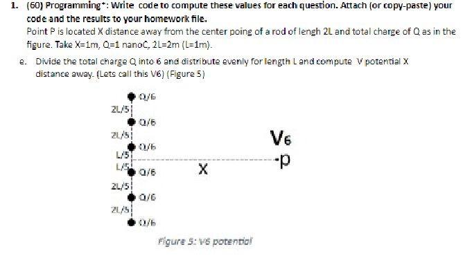 Solved 1. (60) Programming ∗ : Write code to compute these | Chegg.com