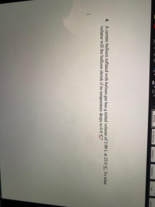 Solved Normal No Spacing Heading 1 Heading 2 Title Subor 4. | Chegg.com