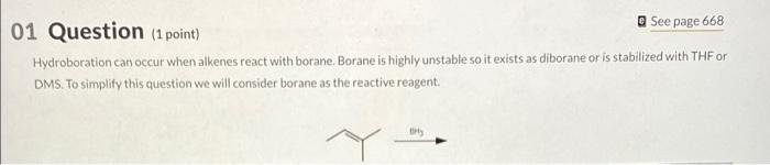Solved Hydroboration can occur when alkenes react with | Chegg.com