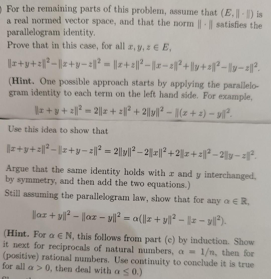 Solved For the remaining parts of this problem, assume that | Chegg.com