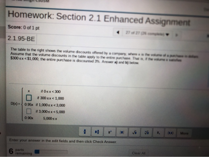 Solved Homework Section 2 1 Enhanced Assignment Score 0 Of