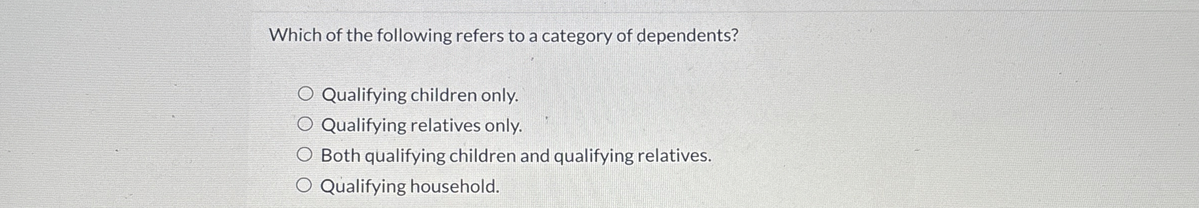 Solved Which of the following refers to a category of | Chegg.com