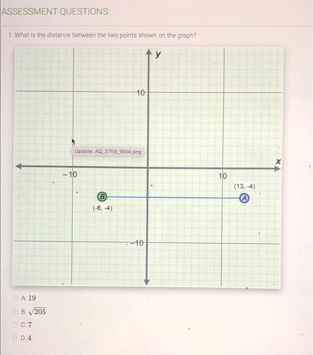 Solved ASSESSMENT QUESTIONS: 1. What is the distance between | Chegg.com