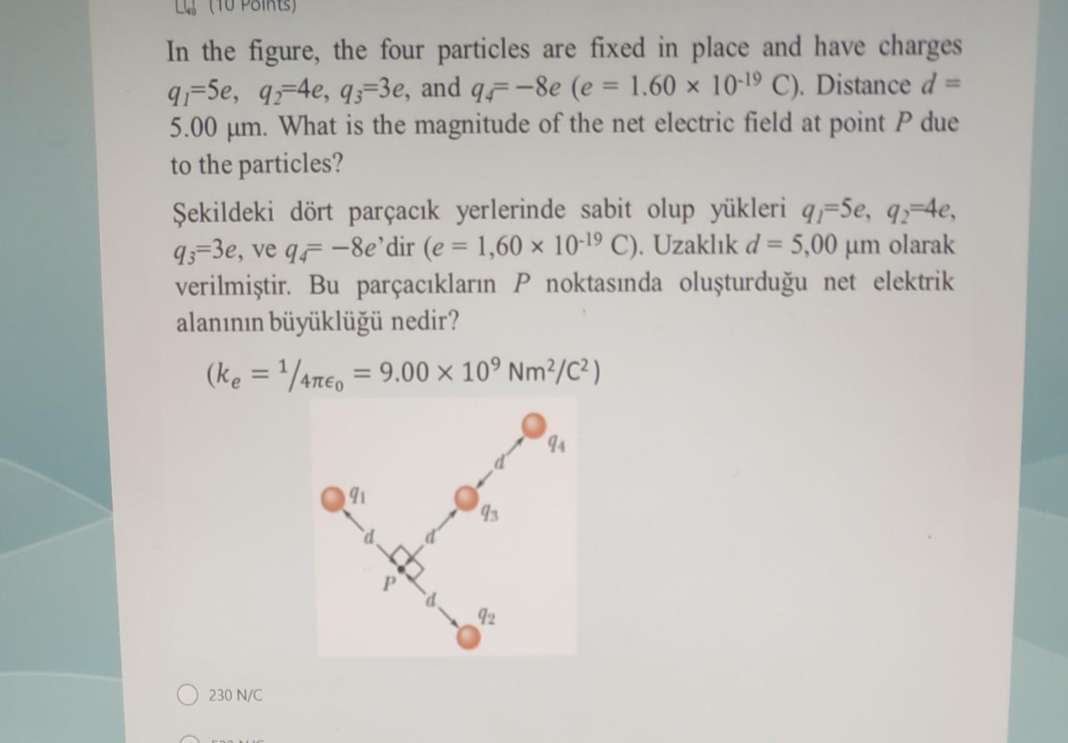 Solved In the figure, the four particles are fixed in place | Chegg.com