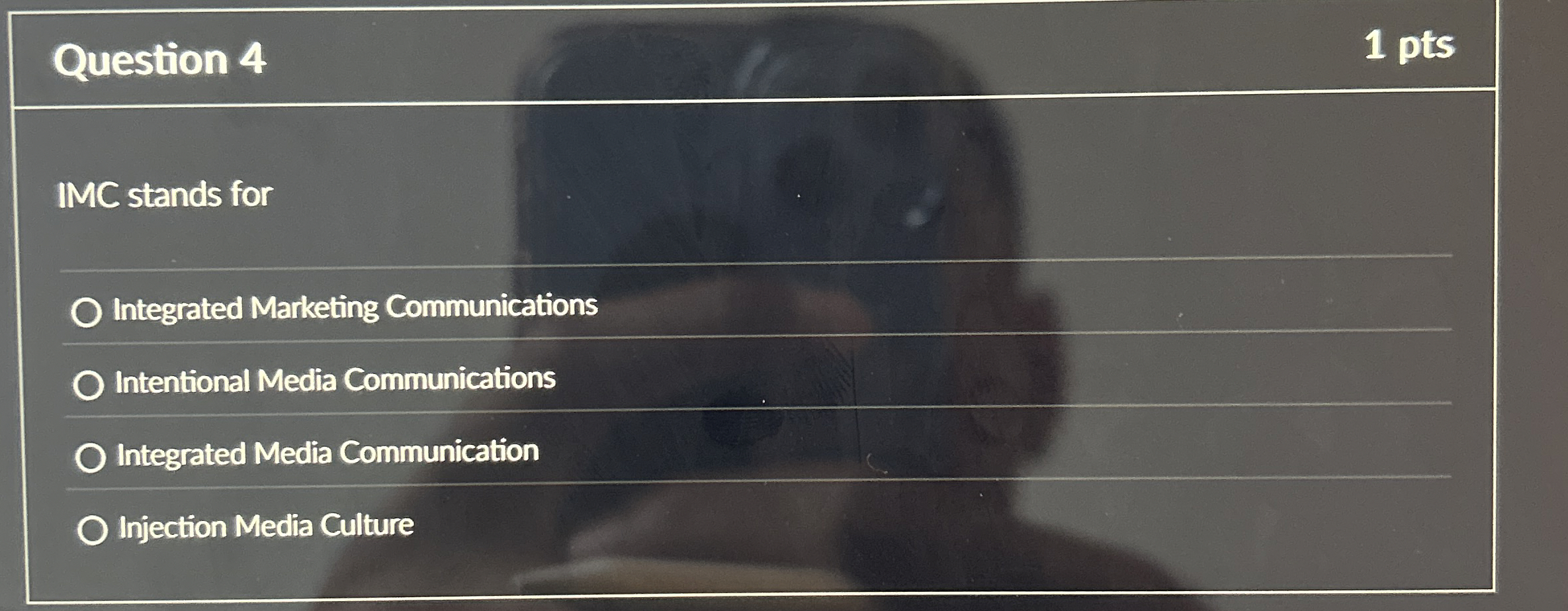 Solved Question 41 ﻿ptsIMC stands forIntegrated Marketing | Chegg.com