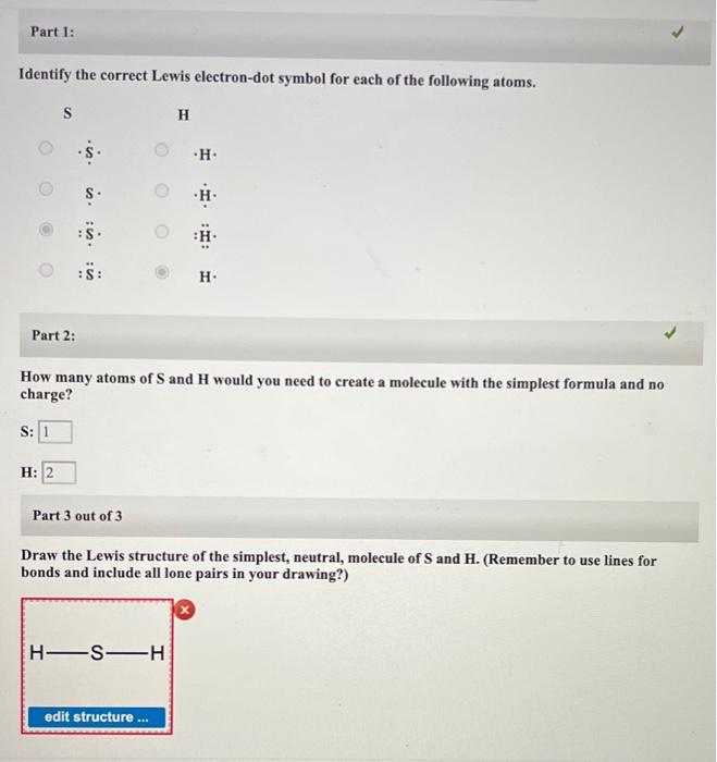 Solved Draw the Lewis structure of the simplest, neutral, | Chegg.com