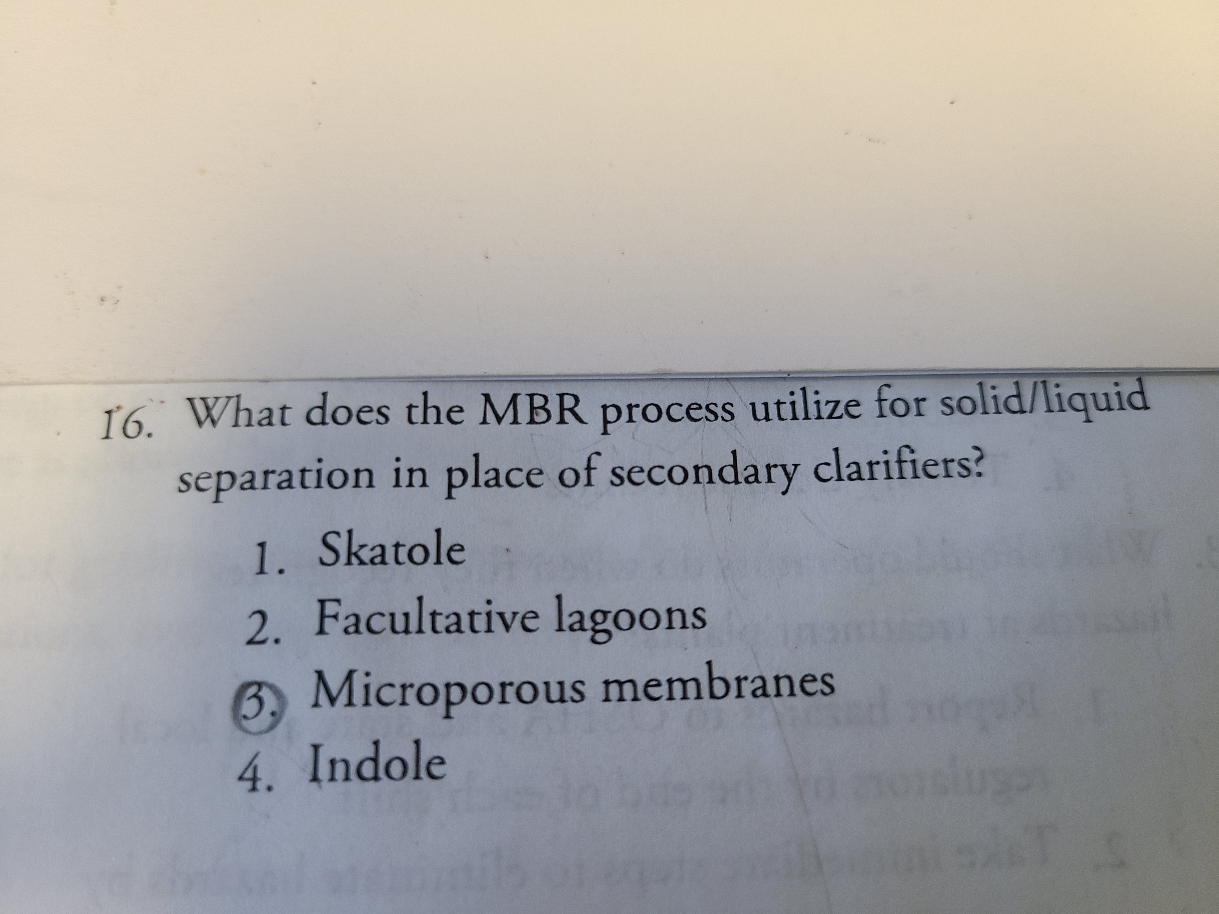 Solved 16. ﻿What does the MBR process utilize for | Chegg.com