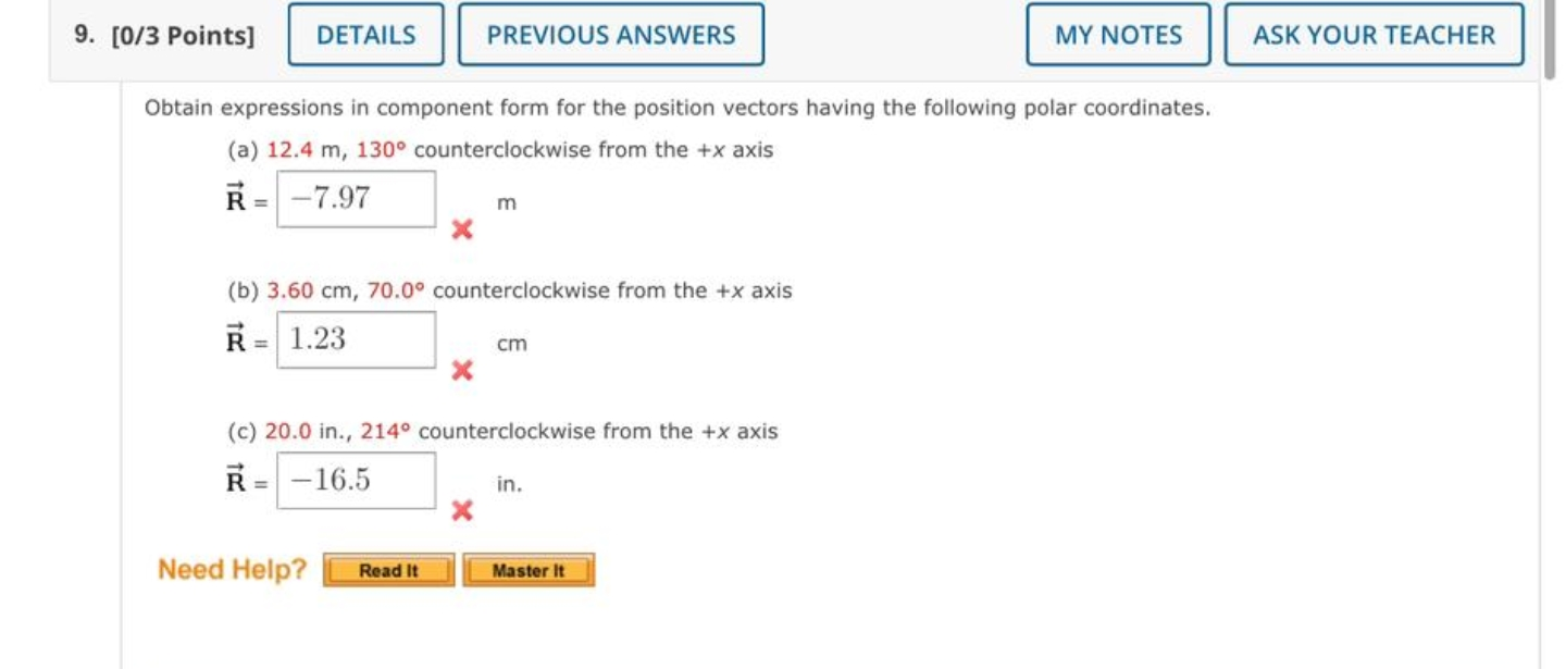 Solved Obtain expressions in component form for the position | Chegg.com