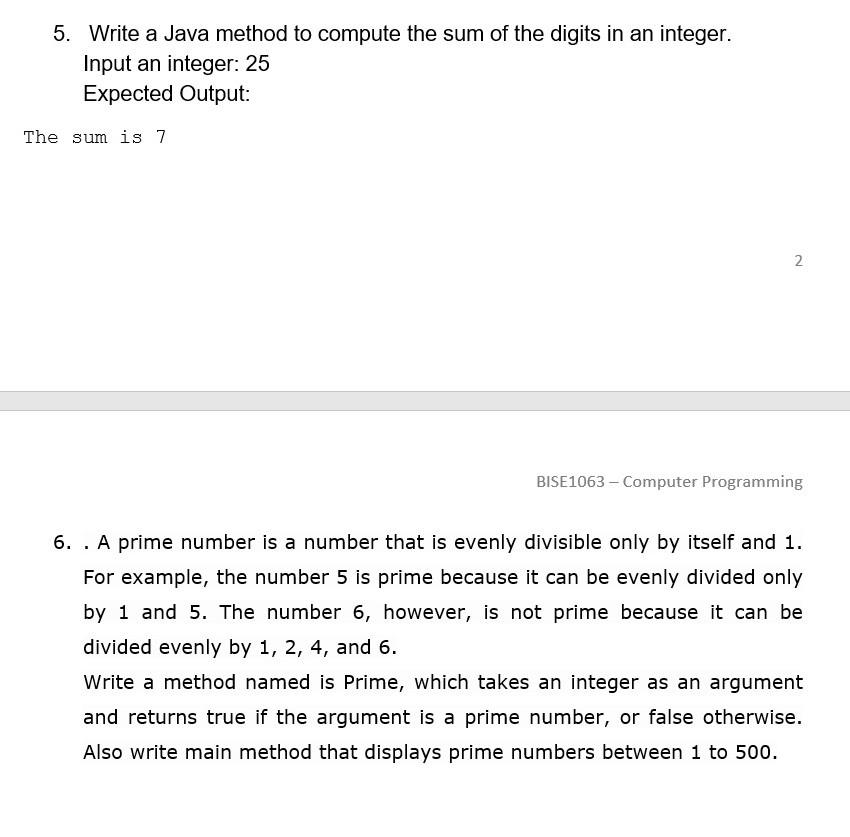 Solved 3 Write A Java Method To Display The Middle Chegg