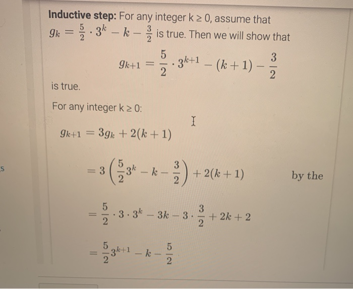 Solved Exercise 7.5.3: Proving explicit formulas for | Chegg.com