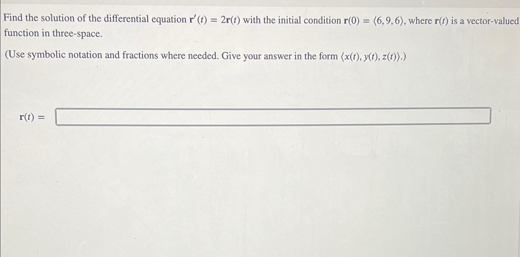 Solved Find the solution of the differential equation | Chegg.com