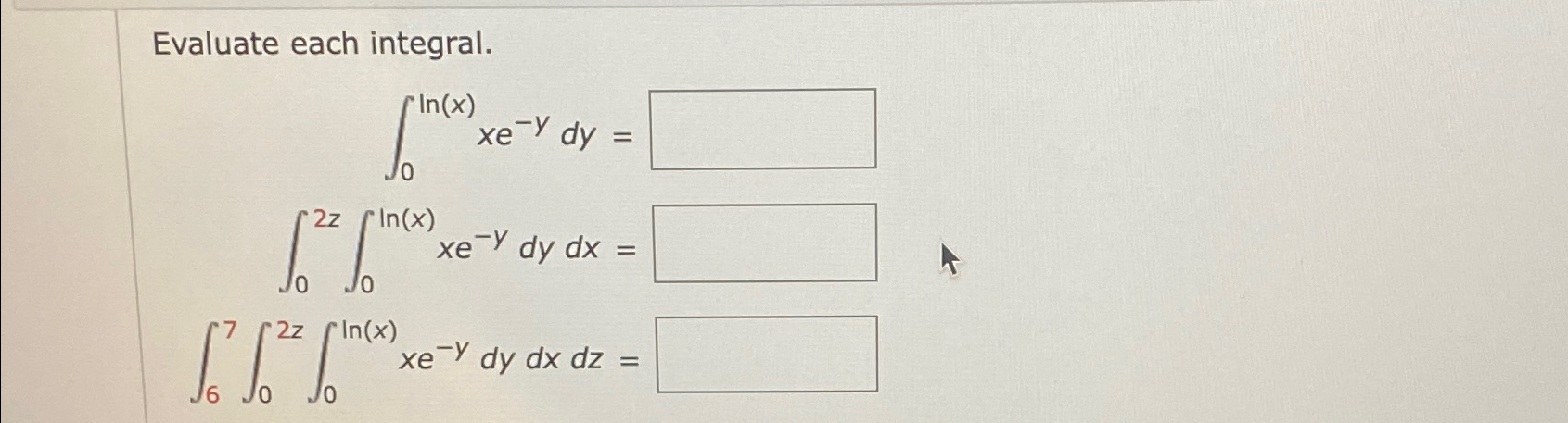 Solved Evaluate each | Chegg.com