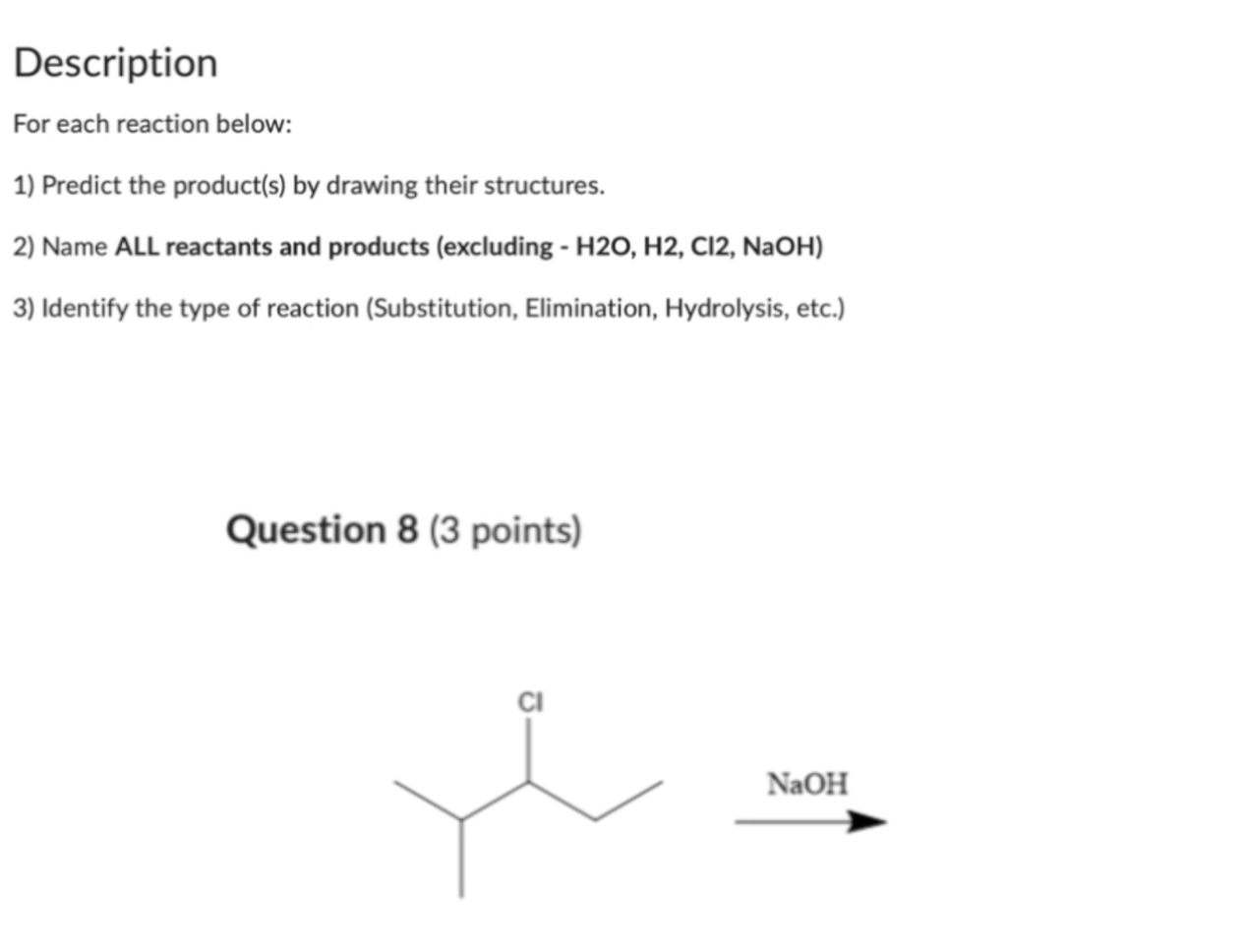 Question 8 (3 points) | Chegg.com Question 8 (3 points) | Chegg.com