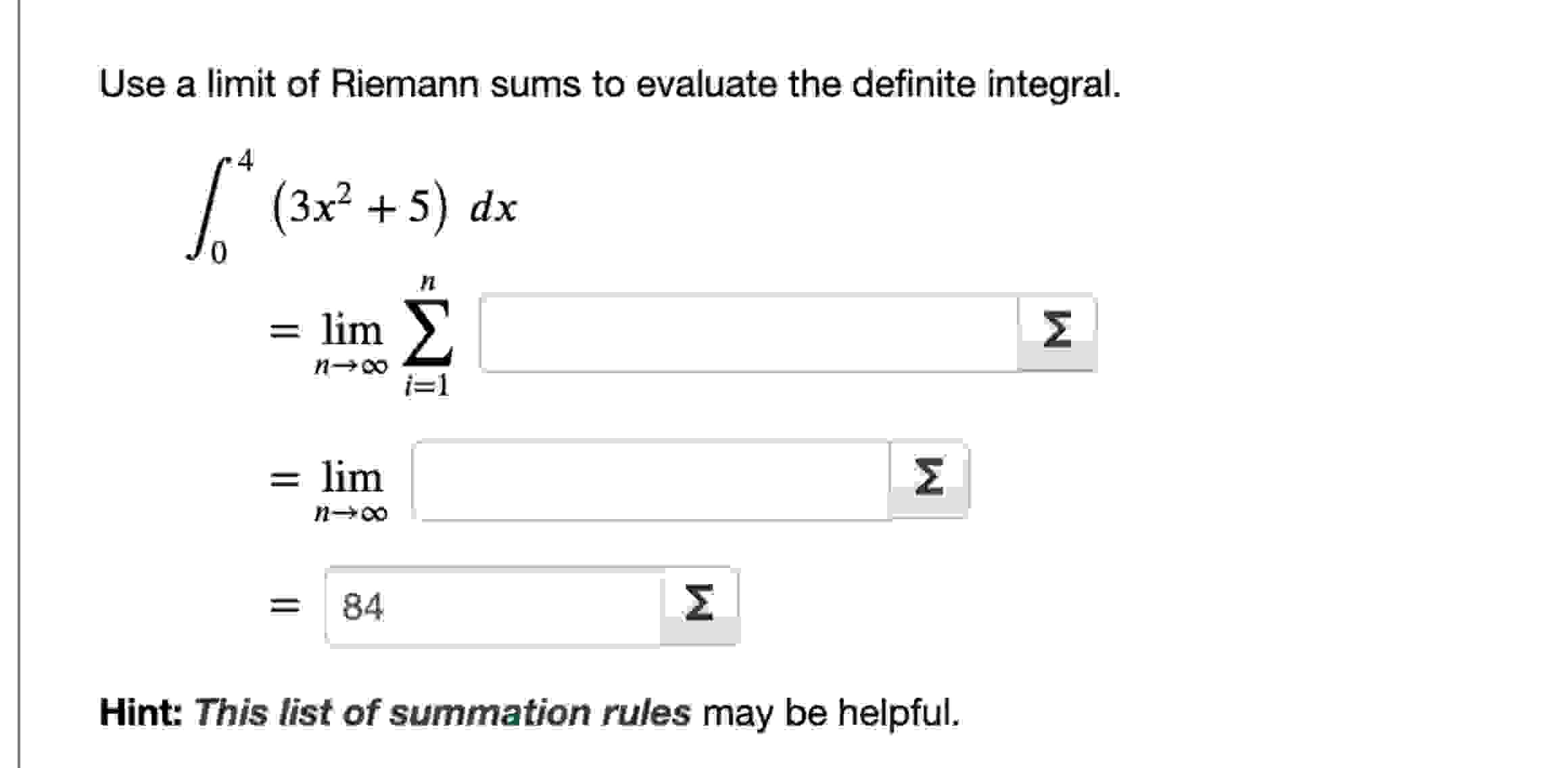 Solved Use a limit of Riemann sums to evaluate the definite | Chegg.com