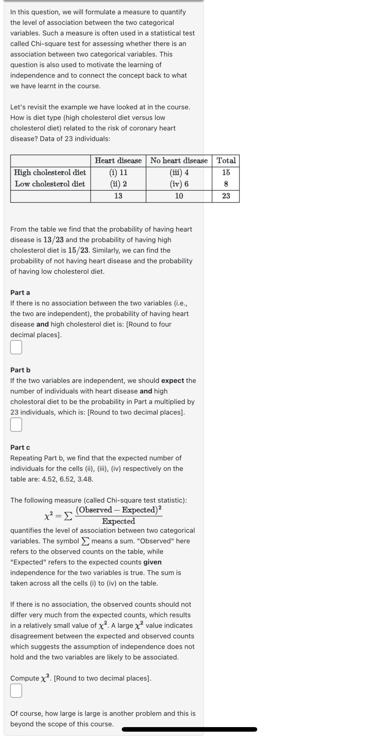 In this question, we will formulate a measure to | Chegg.com