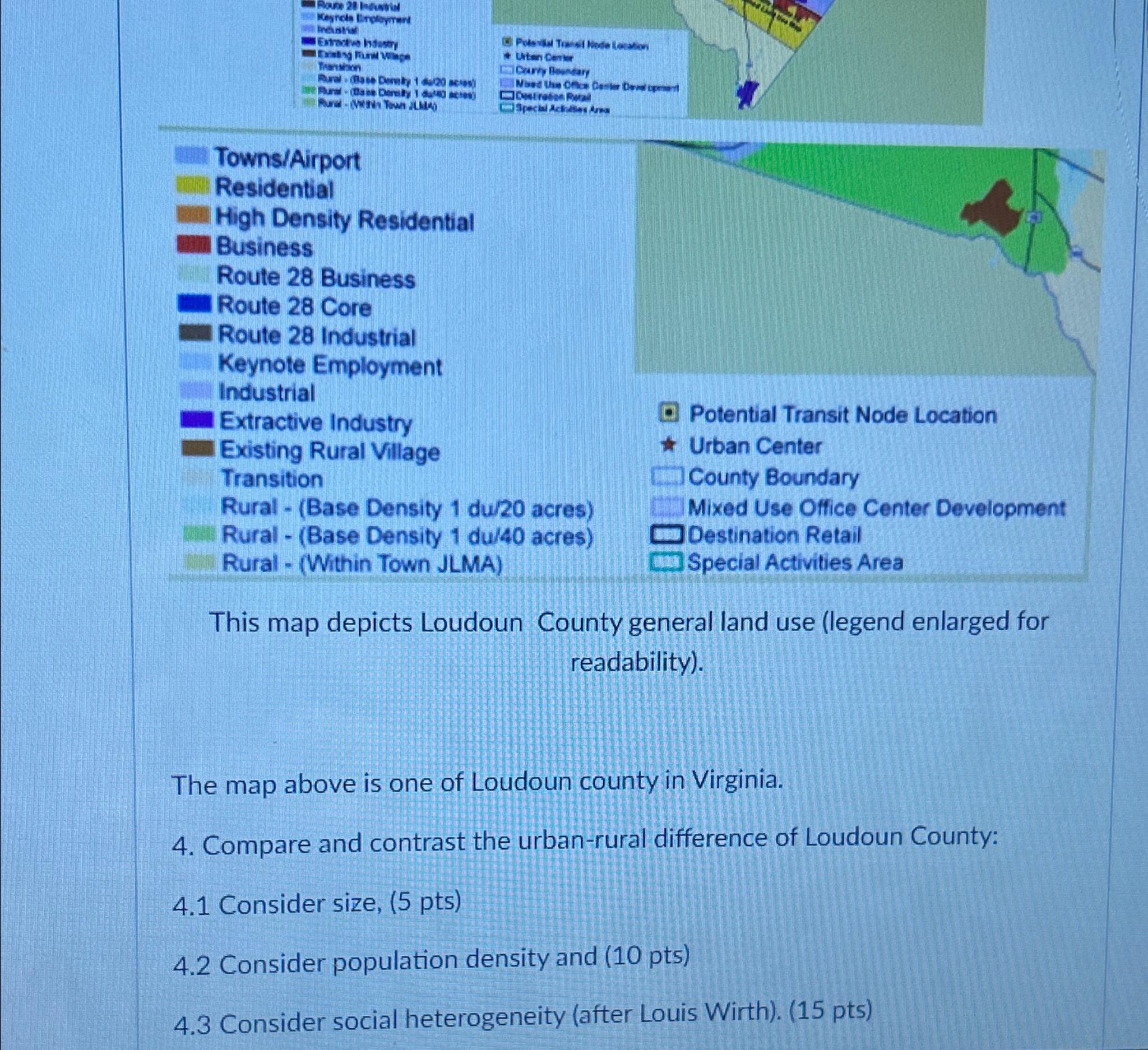 Solved Towns/AirportResidentialHigh Density | Chegg.com